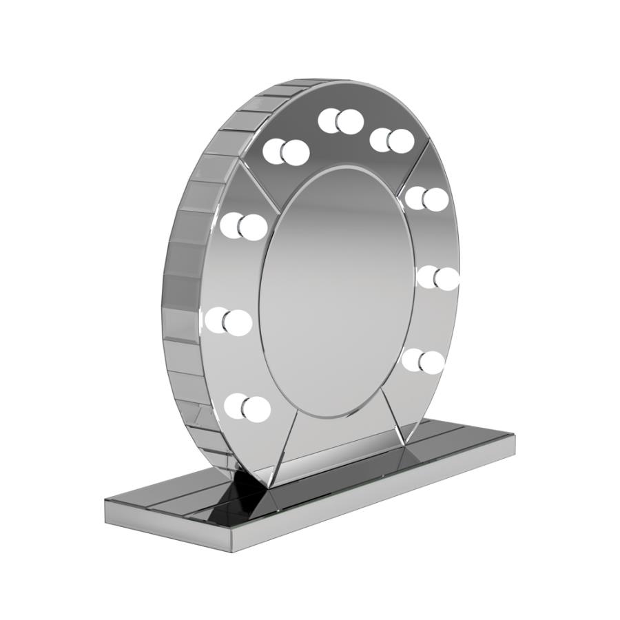 LED Table Vanity Mirror Silver – Lindor Furniture